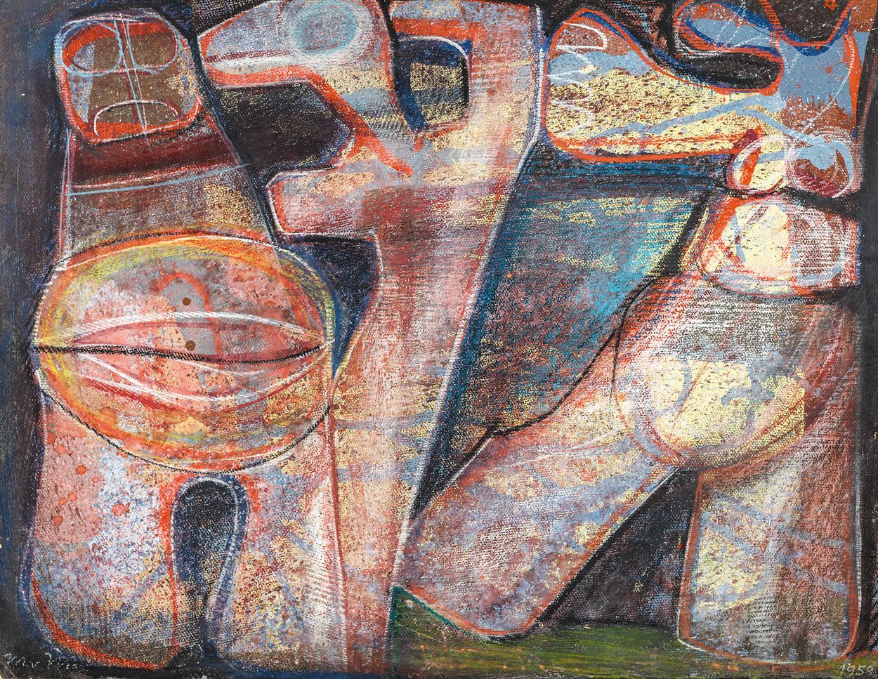 Max von Moos «Ohne Titel» – 1959 - Gloggner Auktionen